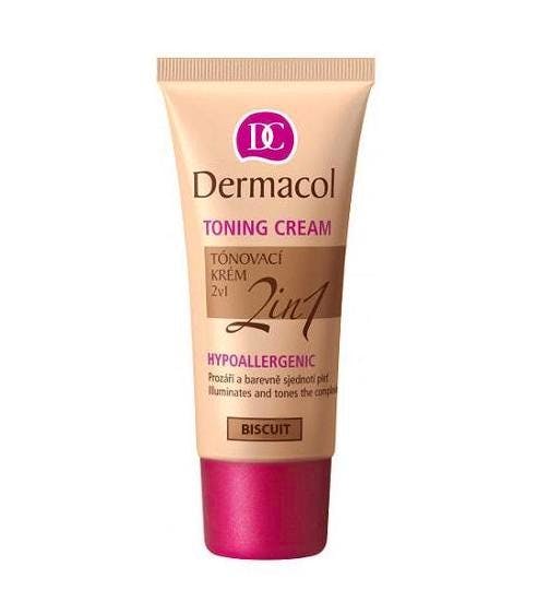 Dermacol 2in1 Toning Cream 02 Biscuit 30 ml - £3.45