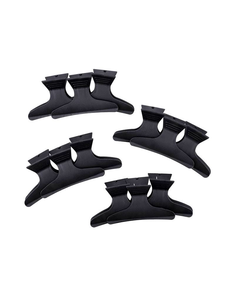 Lussoni Hair Dividers Black 12 pcs - £1.85