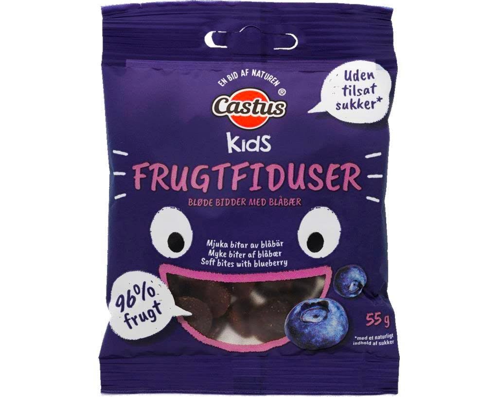Castus Kids Frugtfiduser Blåbær 55 g - 14.95 kr