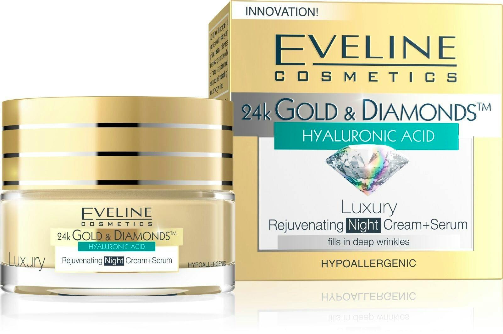 Eveline 24K Gold & Diamonds Night Cream 50 ml - 45.95 kr
