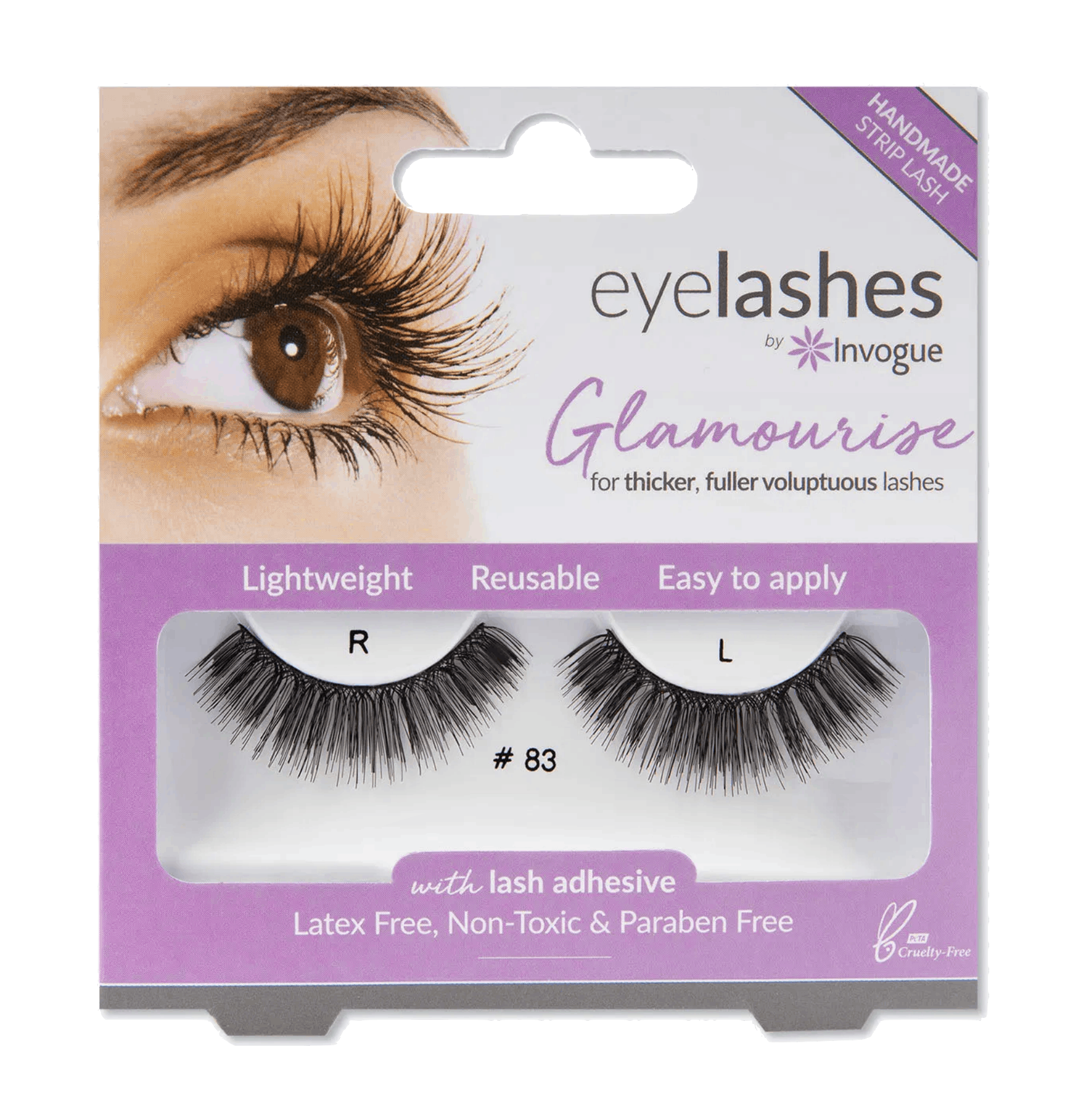 Invogue Eyelashes Glamourise 83 1 pair - £1.99