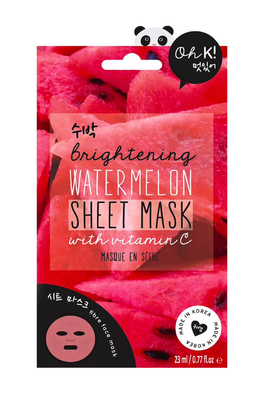Oh K! Brightening Watermelon Sheet Mask 1 stk - 41.95 kr + Fri Frakt og ...