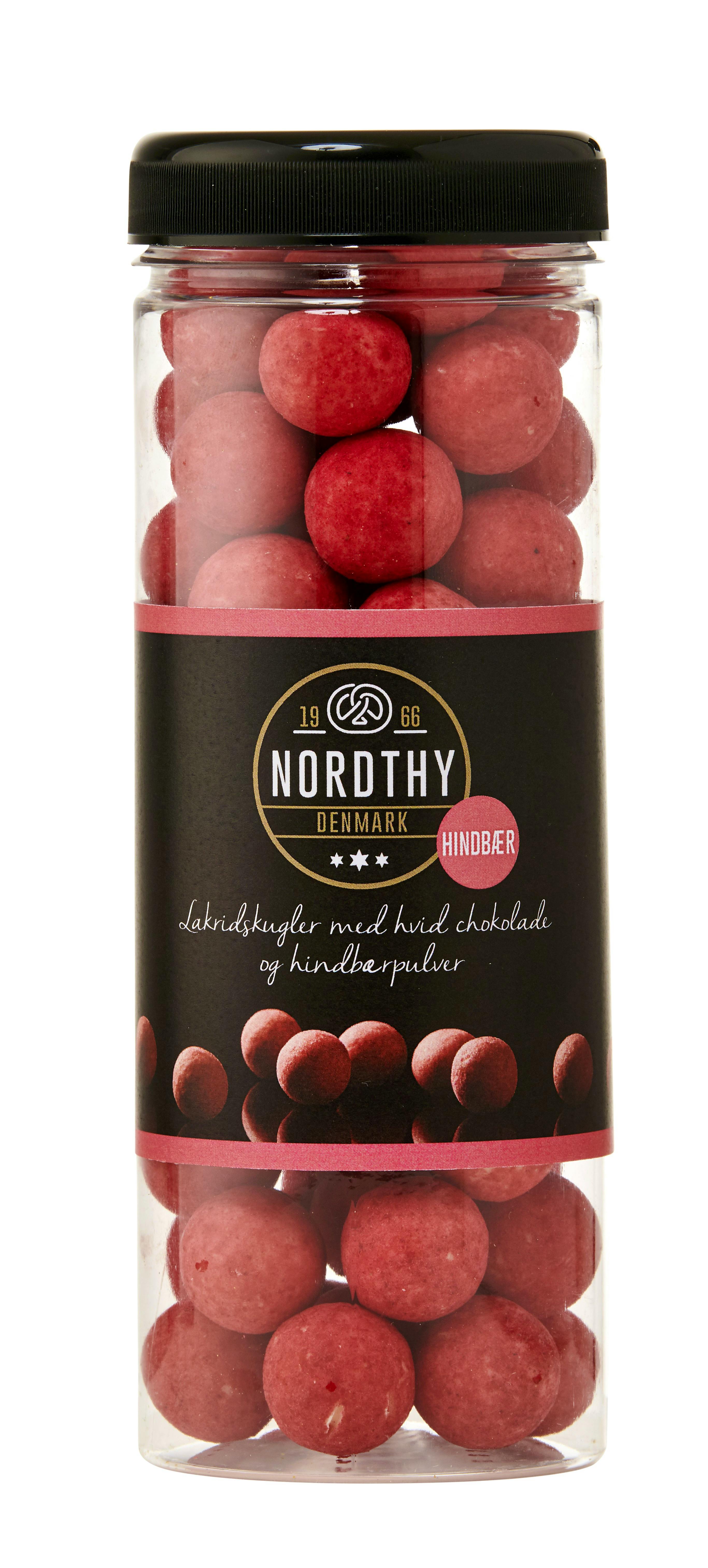 Nordthy Lakridskugler Med Hvid Chokolade & Hindbær 300 g - 44.95 kr