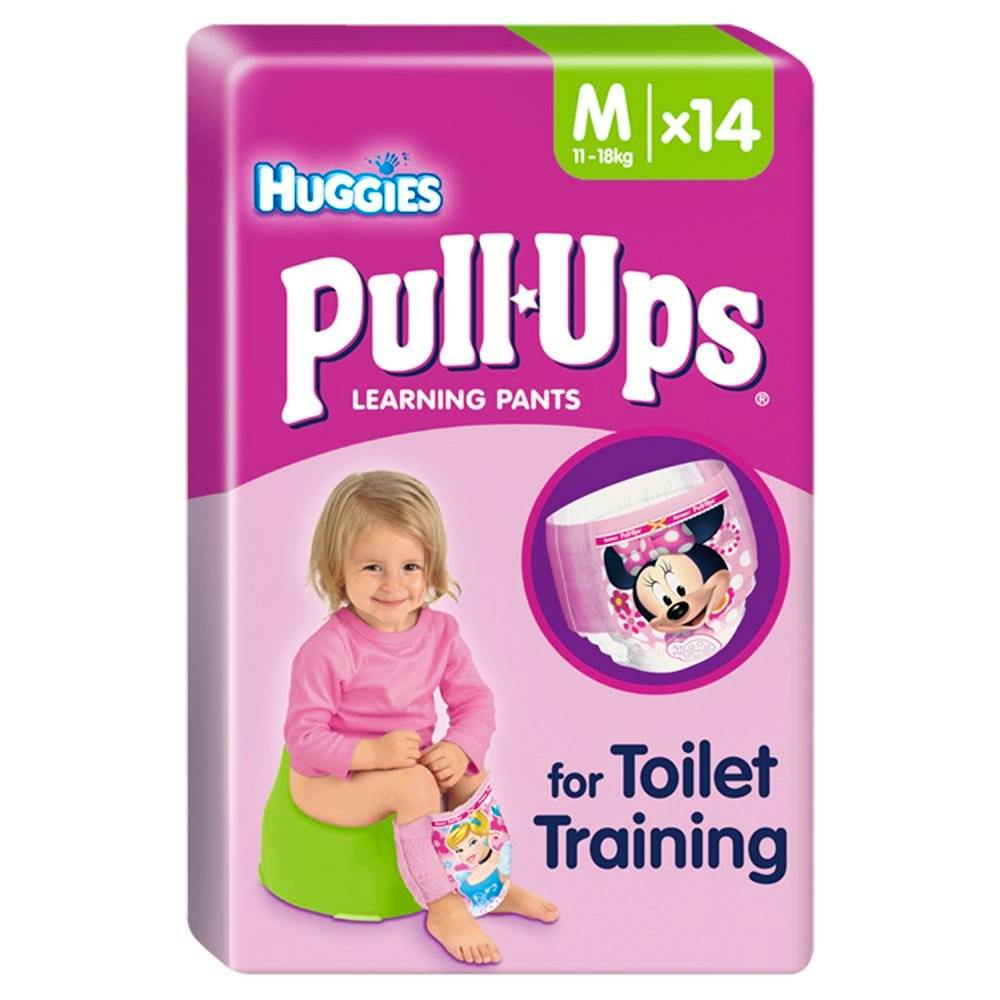 Huggies Pull Ups Toilet Training Learning Pants Medium 14 pcs - £4.75