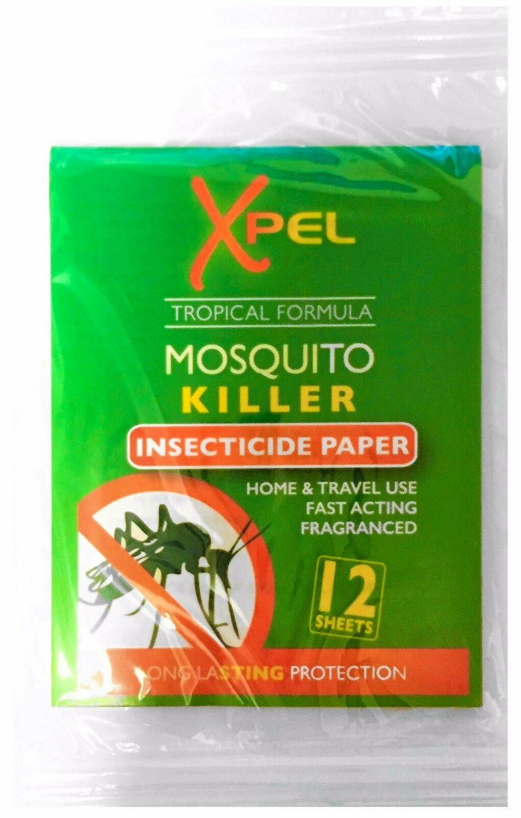 Xpel Mosquito Killer Insecticide Paper 12 pcs - £1.45
