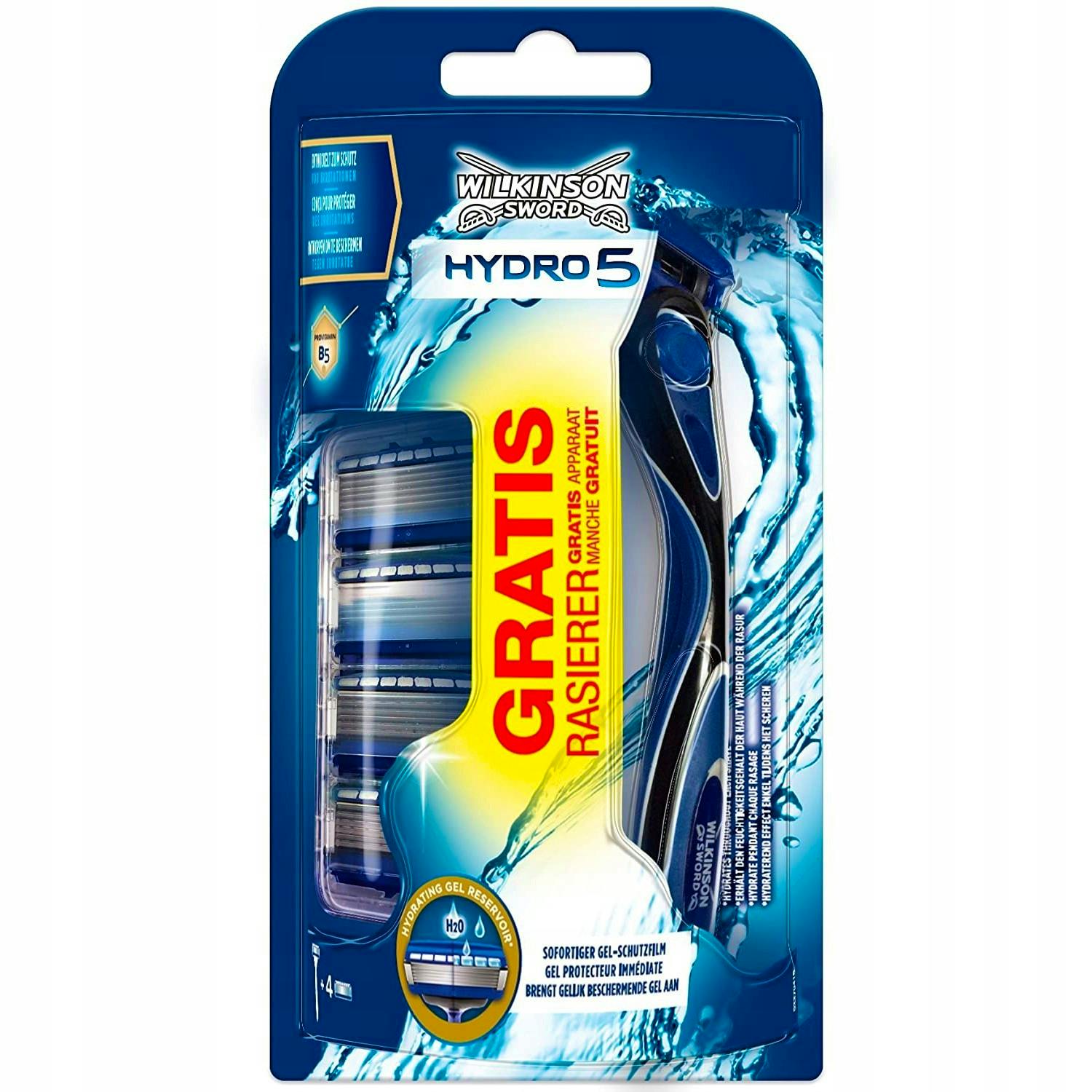 Wilkinson Sword Hydro 5 Razor & Razorblades 5 stk + 1 stk - 69.95 kr