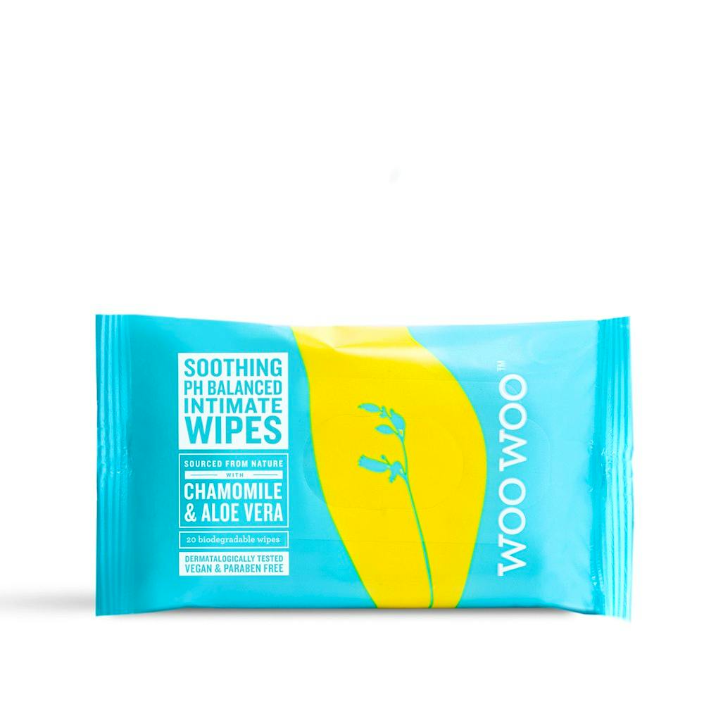 Woo Woo Chamomile & Aloe Vera Intimate Wipes 20 pcs - £4.45