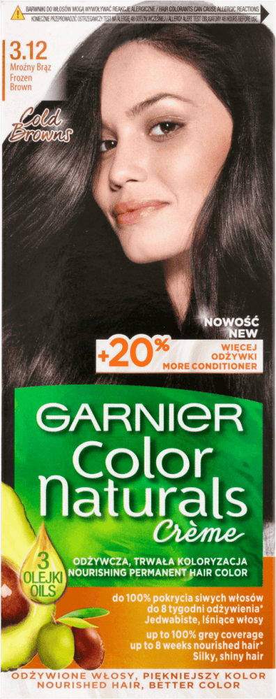 Garnier Color Naturals 3.12 Frozen Brown 1 pcs - £2.45