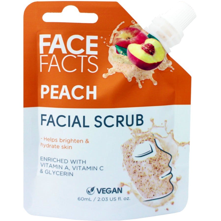 Face Facts Facial Scrub Peach 60 ml - 17.56 kr + Fri Frakt og Ingen Toll