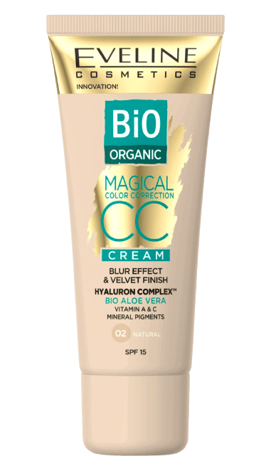 Eveline Magical CC Cream Bio Organic Aloe Vera 02 Natural 30 ml - £2.45