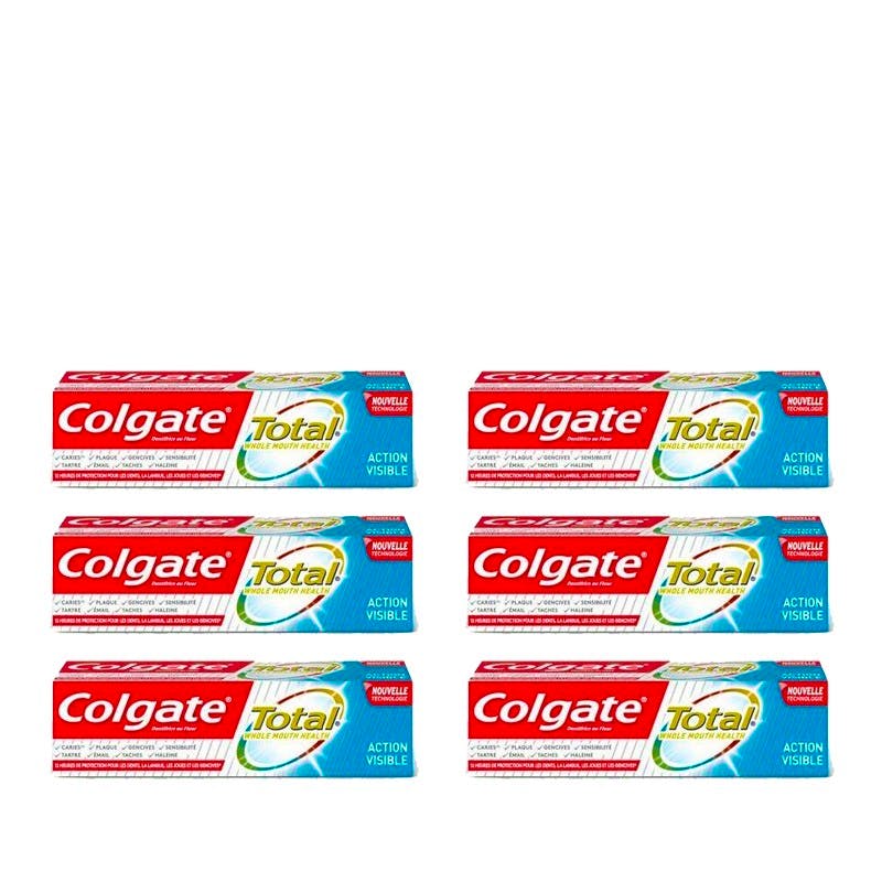 Colgate Action Visible Toothpaste 6 x 75 ml - 94.95 kr + Fri Frakt og ...