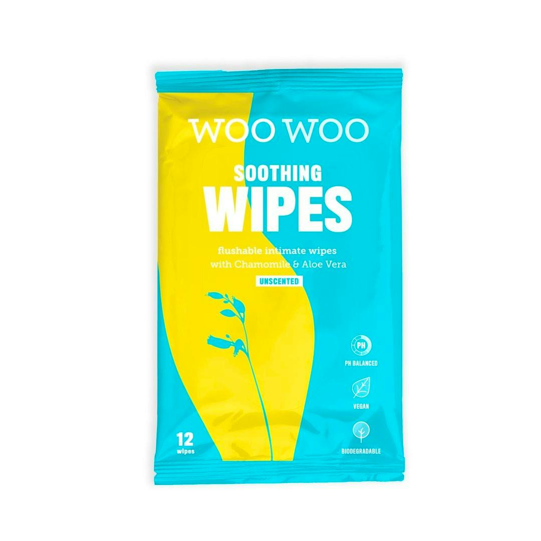 Woo Woo Chamomile & Aloe Vera Soothing Wipes 12 kpl – 2.95