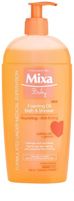 Mixa Baby Foaming Oli Bath & Shower 400 ml - 3.29 EUR - luxplus.nl