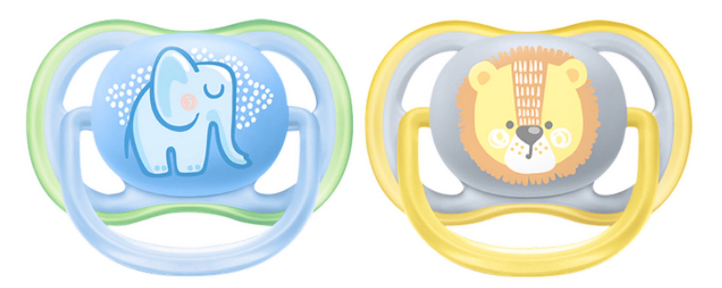 Philips Avent Soother Ultra Air Blue & Yellow 0-6M 2 pcs - £5.99