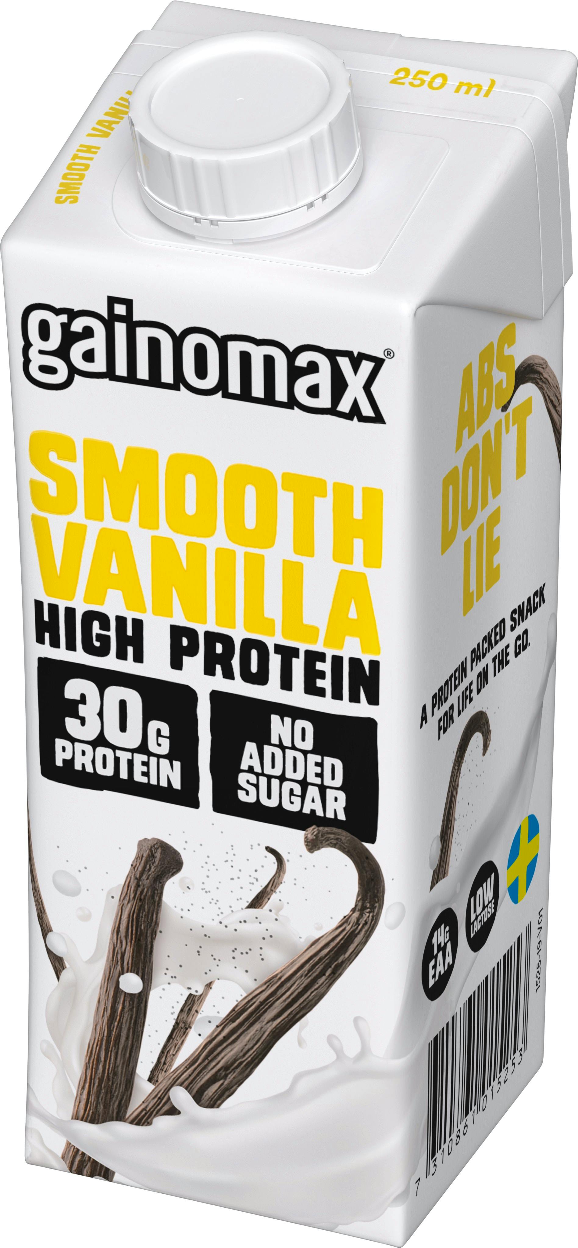 Gainomax High Protein Drink Smooth Vanilla 250 ml - 15.95 kr