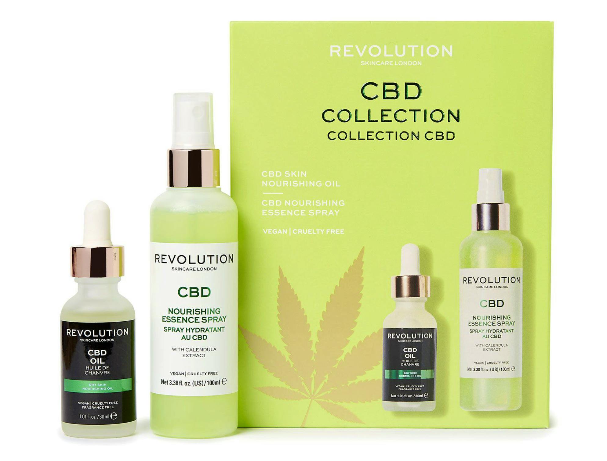 Revolution Skincare CBD Oil & Spritz Set 130 ml - £15.99