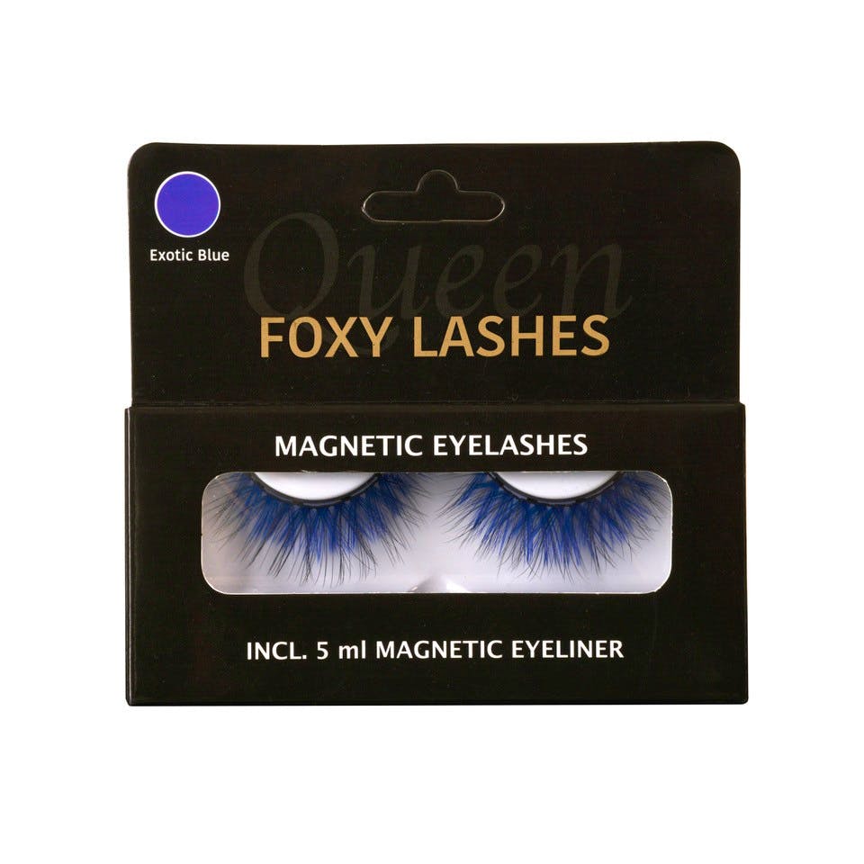 Foxy Lashes Magnetic Eyelash System Queen Exotic Blue & Eyeline 1 pair ...