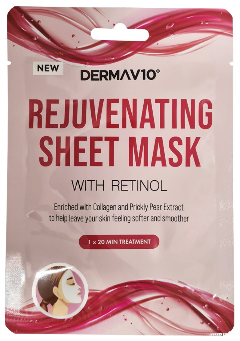 DermaV10 Rejuvenating Sheet Mask 1 st - 1.79 EUR - luxplus.nl