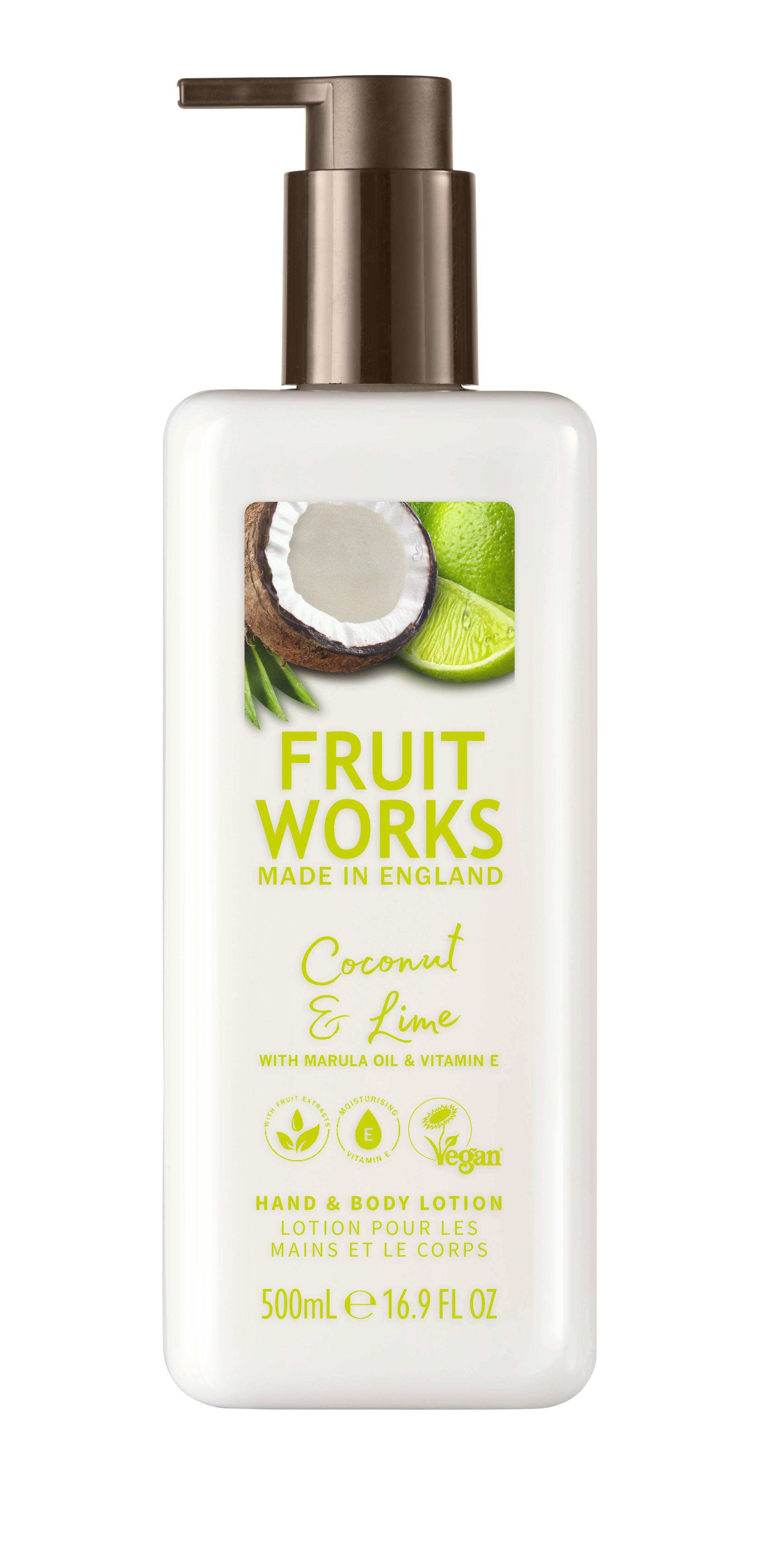 Fruit Works Coconut & Lime Hand & Body Lotion 500 ml - £3.99