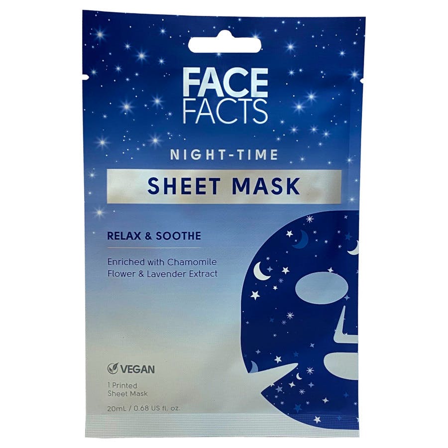 Face Facts Night Time Relax & Smooth Sheet Mask 1 st - 1.99 EUR ...