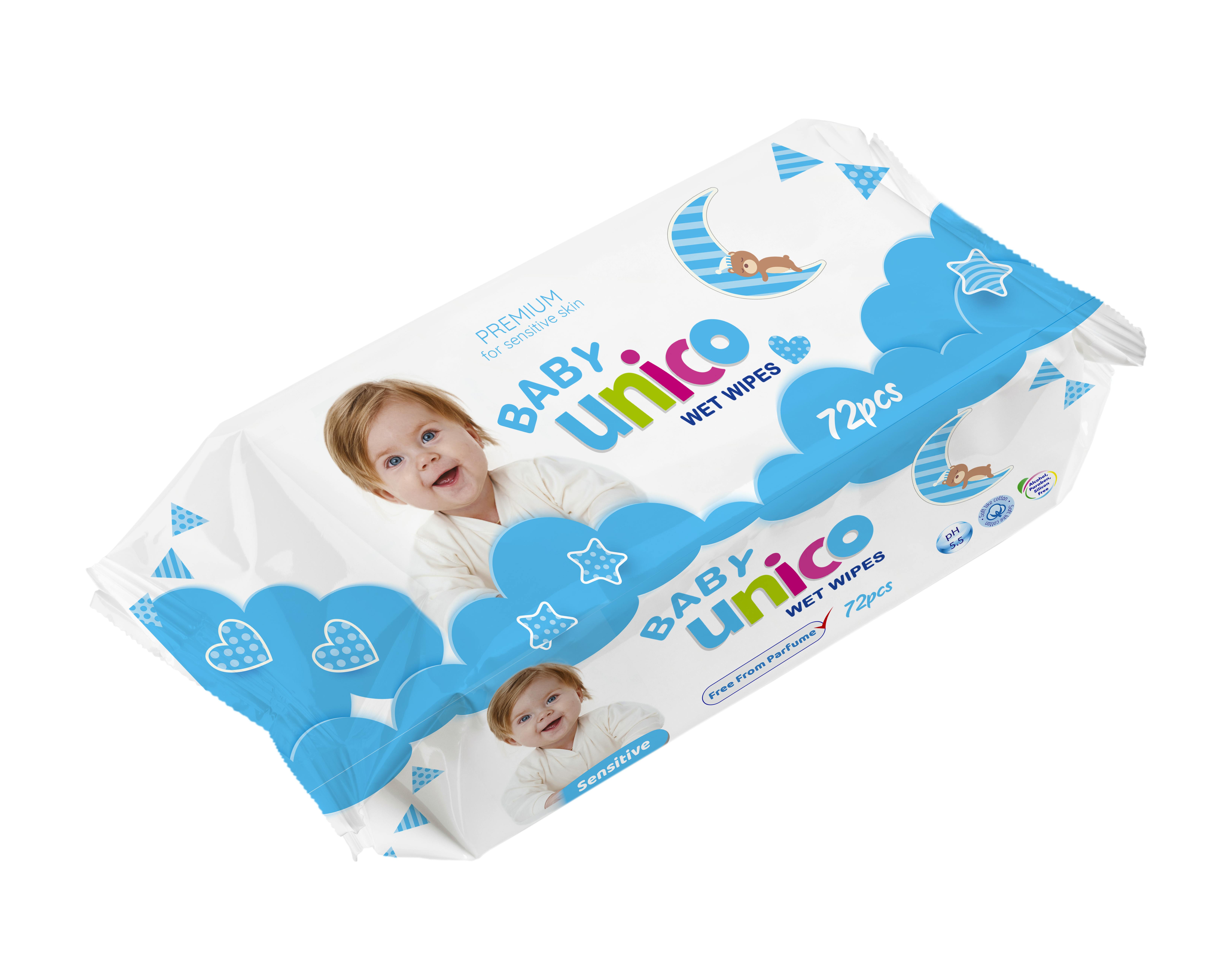 Unico Baby Unico Baby Wet Wipes 72 pcs - £1.25
