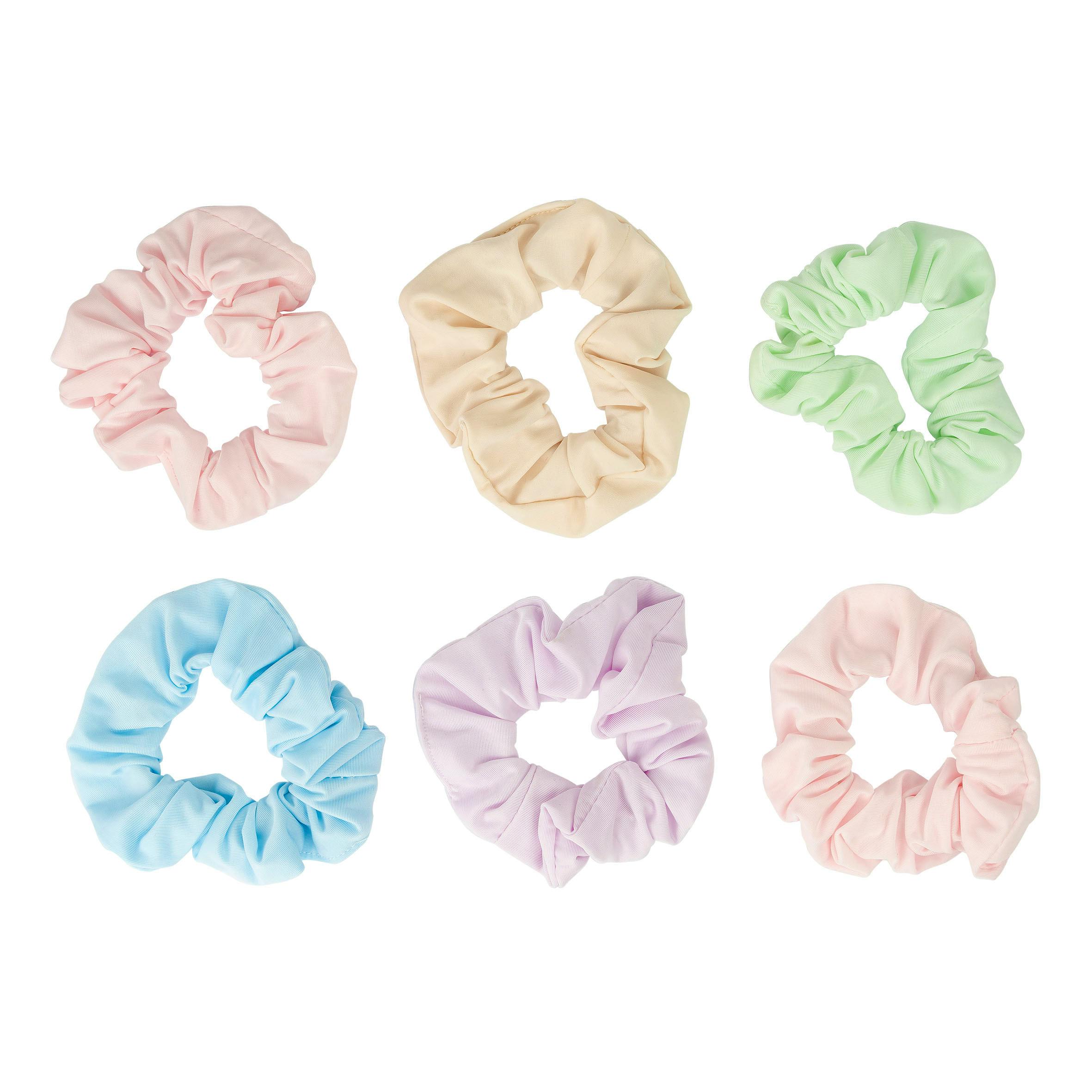 brushworks Hair Scrunchies Pastel 6 kpl – 4.60