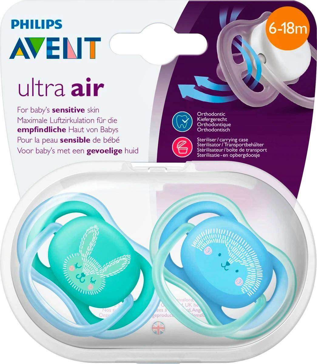 Philips Avent Soother Ultra Air Boy 6-18m 2 pcs - £5.99