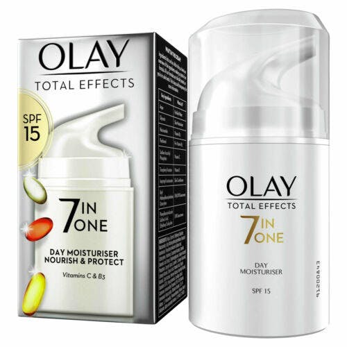 Olay Total Effects Day Cream Moisturiser 7-In-1 Anti-Ageing SPF15 ...