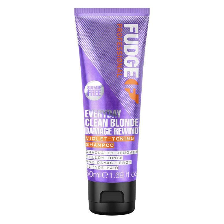 Fudge Everyday Clean Blonde Damage Rewind Violet Toning Shampoo 50 ml ...