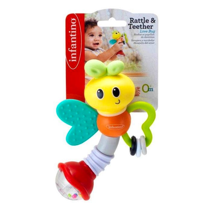 Infantino Kids Butterfly Rattle & Teether Love Bug 1 stk - 74.95 kr ...