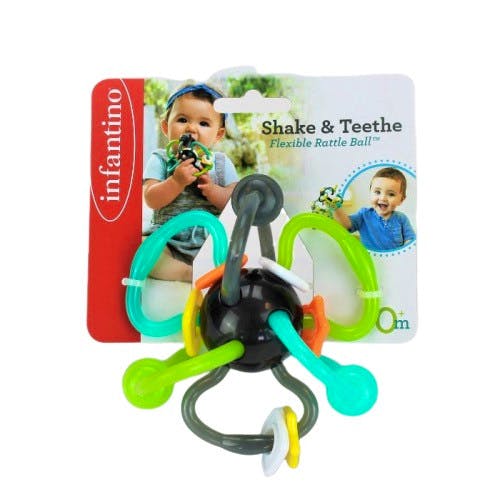 Infantino Kids Shake & Teethe Flexible Rattle Ball 0M+ 1 st - 7.29 EUR ...