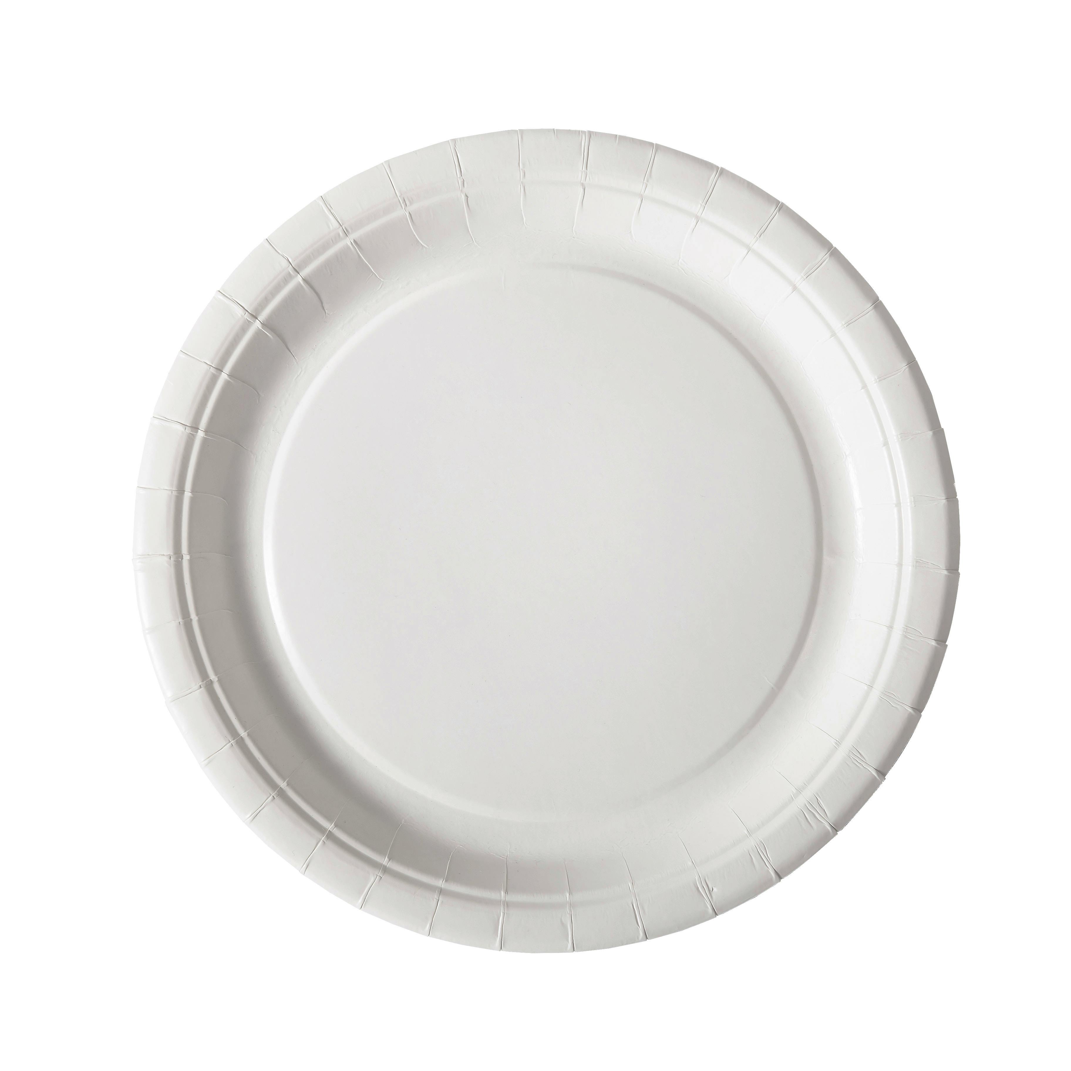Duni Coated Paper Plates 18cm White 50 pcs - £3.45