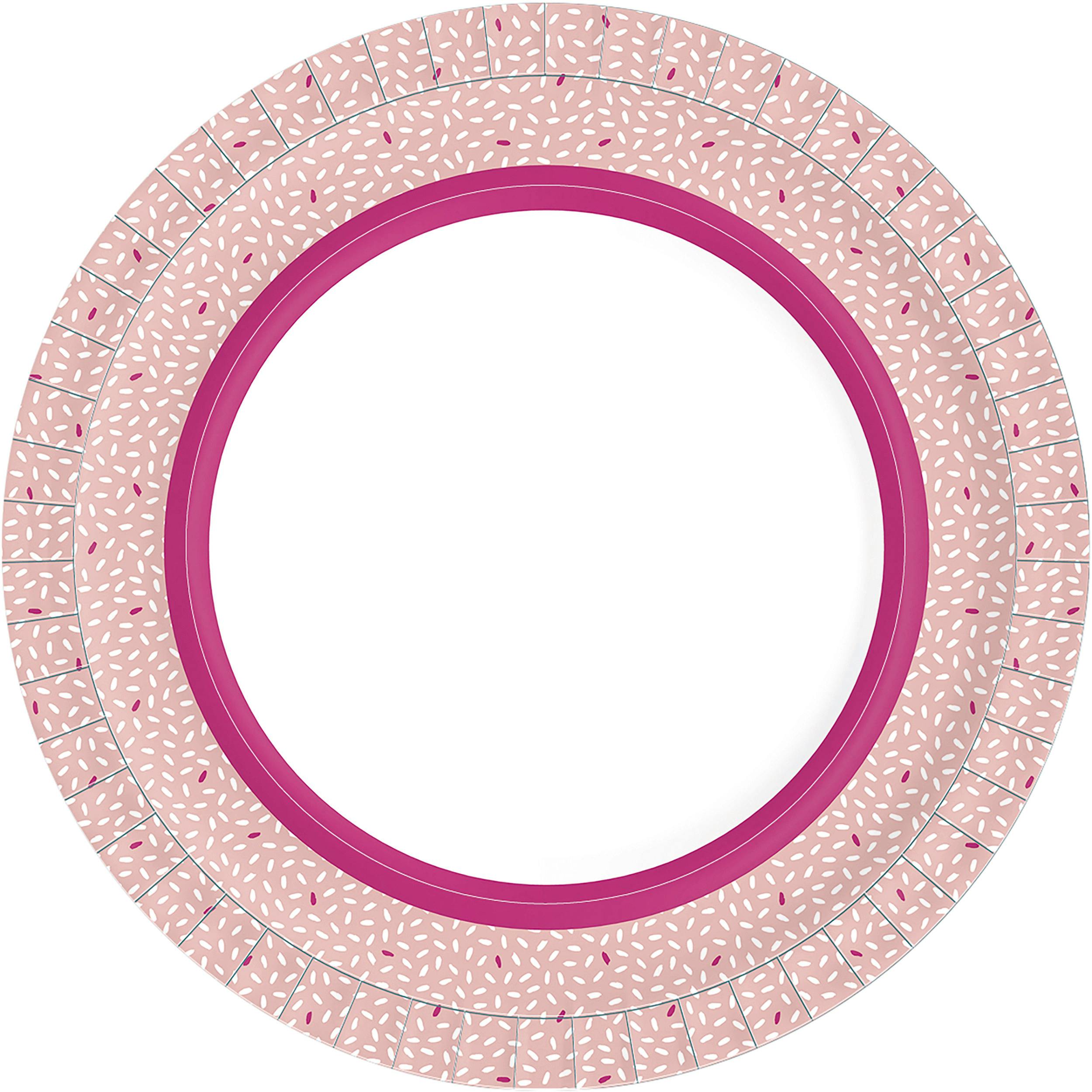 Duni Coated Paper Plates 22cm Rice Pink 10 stk - 1.99 EUR - luxplus.nl