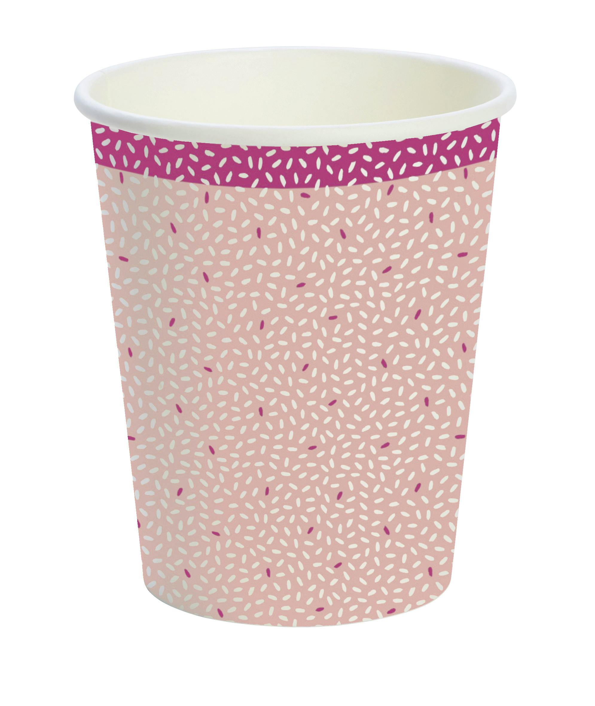 Duni Paper Cups 24 cl Rice Pink 10 st - 1.79 EUR - luxplus.nl