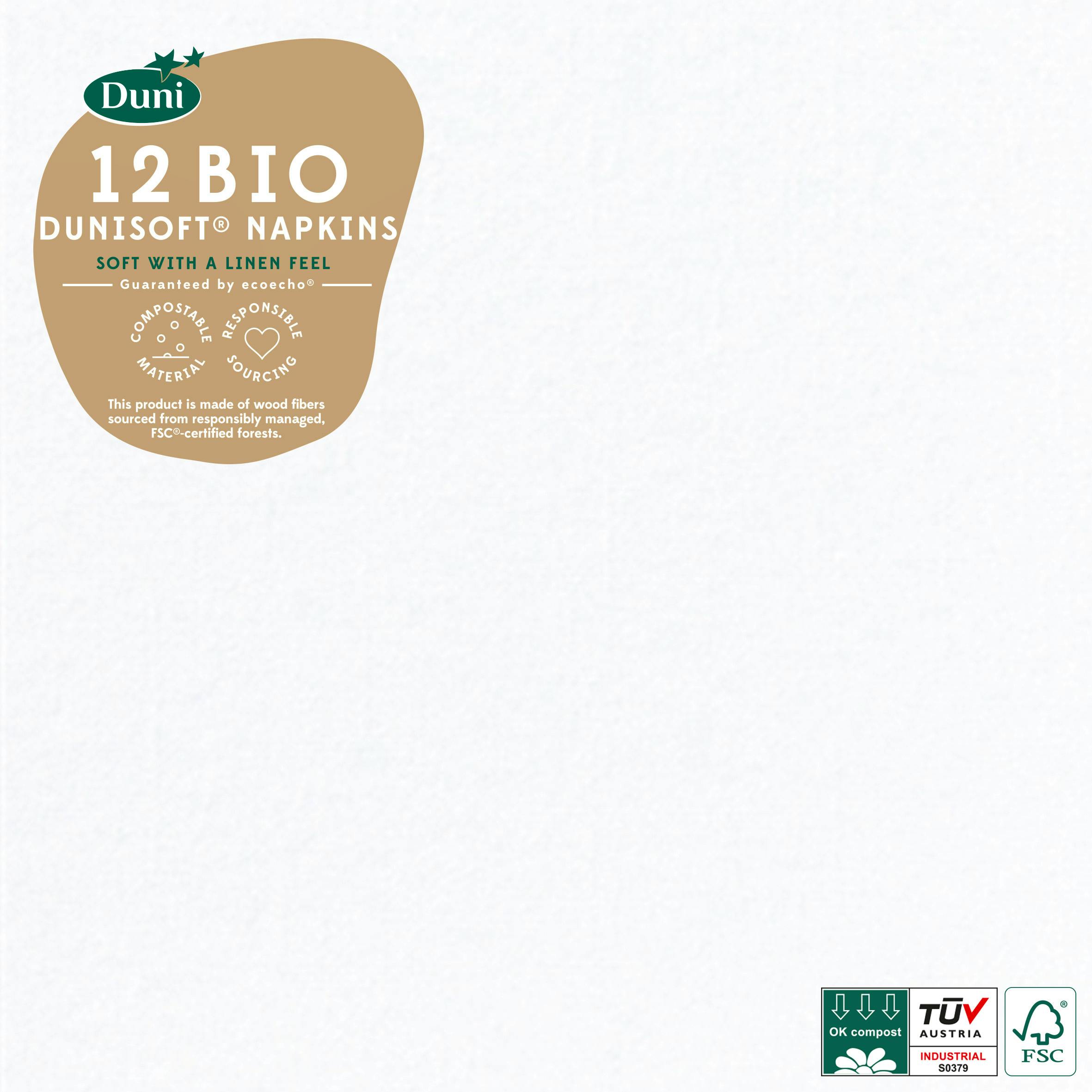 Duni Dunisoft Napkins 40 x 40 cm White 12 pcs - £2.25
