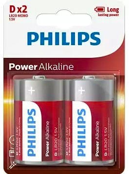 Philips Power Alkaline LR20 2 pcs - £3.99