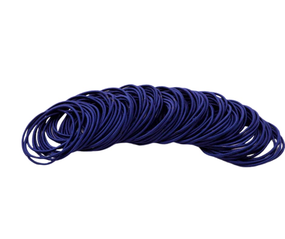 Beauty Flow Basic Hair Elastics Dark Blue 13 g - £2.75