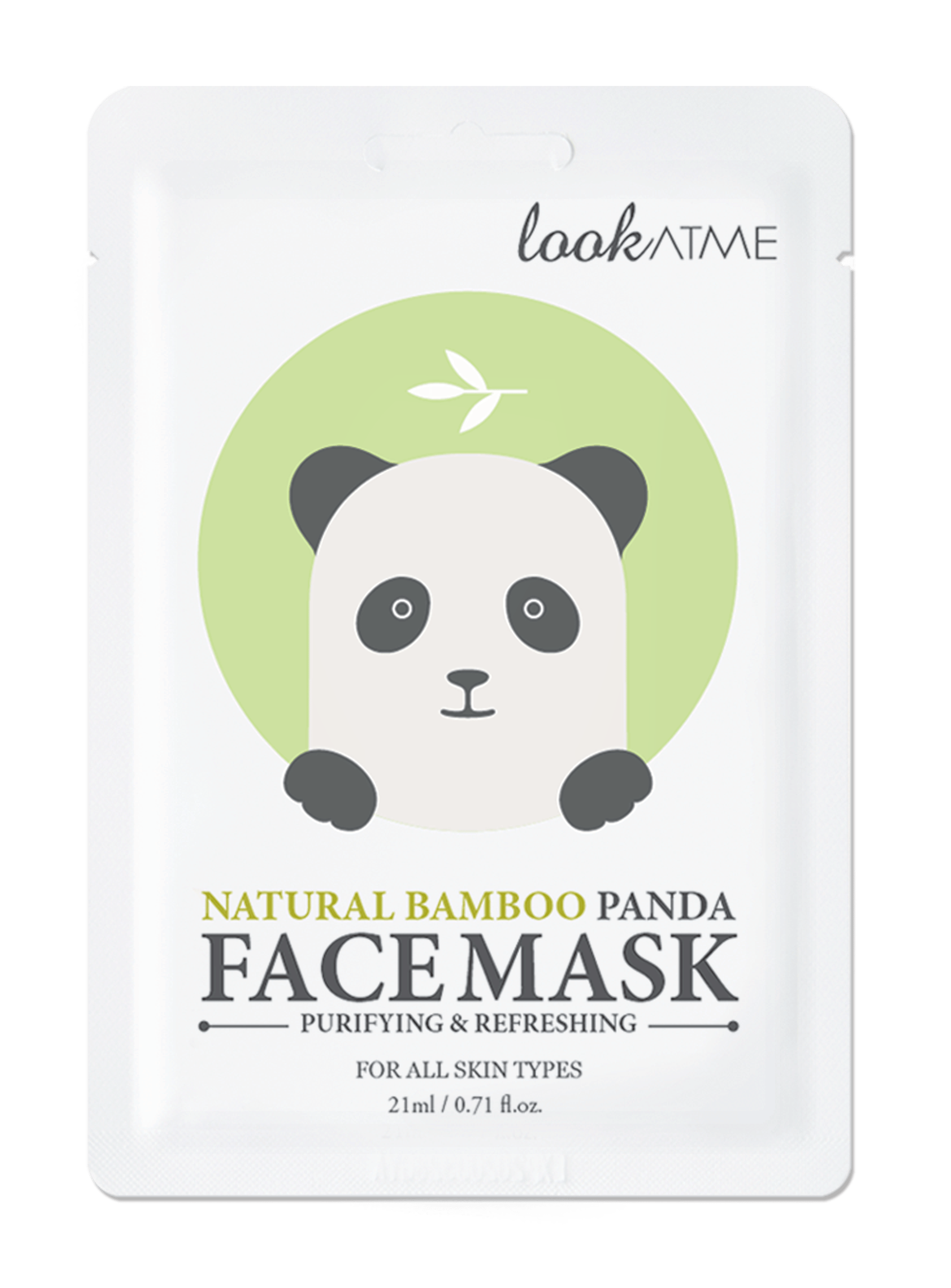 Look At Me Natural Bamboo Panda Face Mask 1 pcs - £1.99