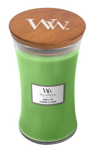 WoodWick Scented Candle Hemp & Ivy 609 g - £23.99