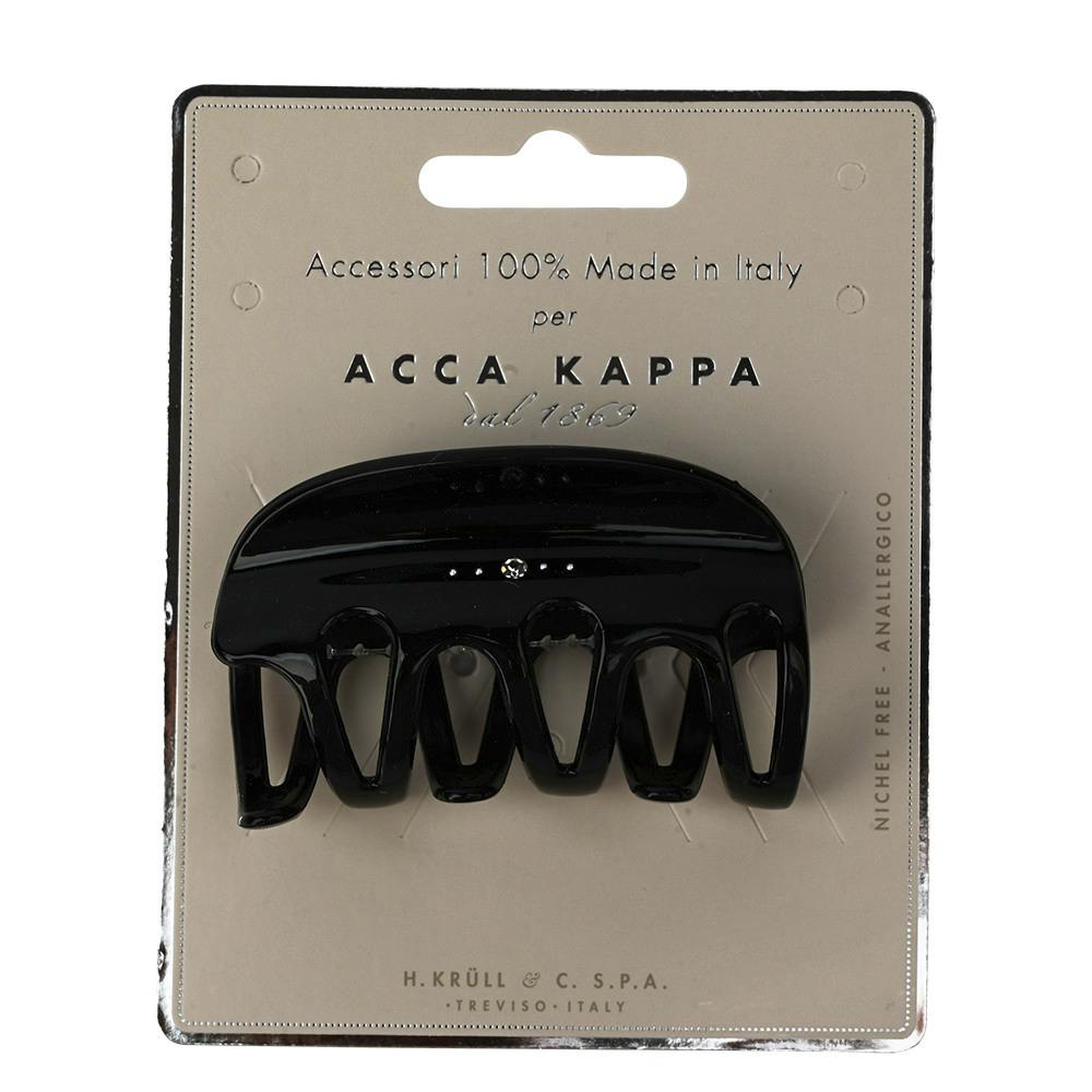 Acca Kappa Hair Clip Black NS1505 1 pcs - £5.75