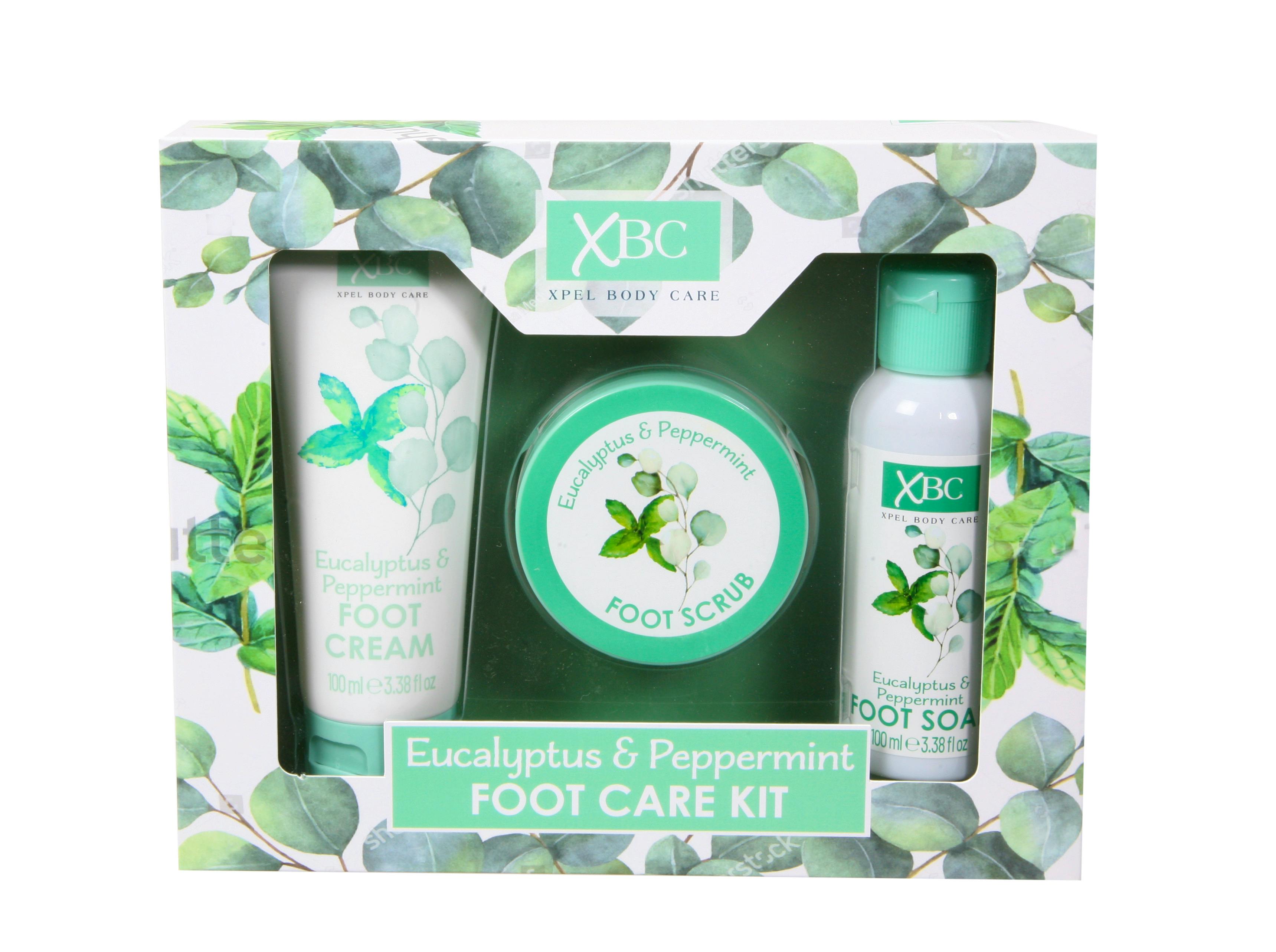XBC Eucalyptus & Peppermint Foot Care Kit 3 x 100 ml - £3.99