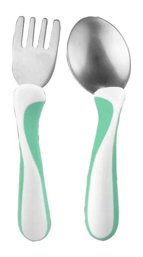 Bambino My First Spoon & Fork Green 2 pcs - £6.99