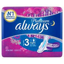 Always Platinum Night 8 pcs - £2.25