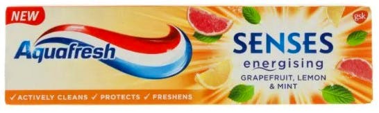 Aquafresh Senses Energising Grapefruit, Lemon & Mint Toothpaste 75 ml ...