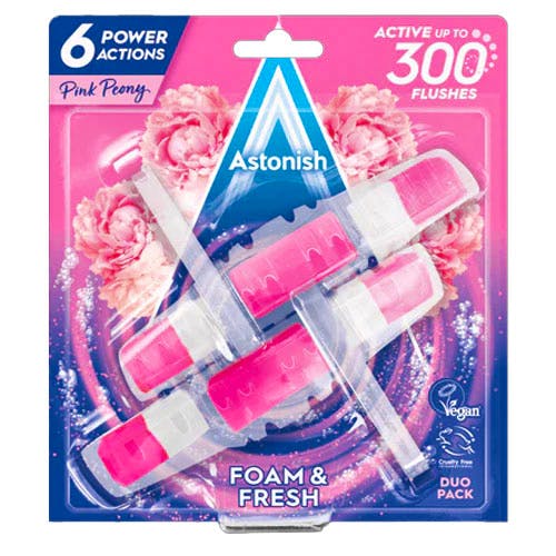 Astonish Toilet Rim Blocks Pink Peony 2 x 40 g - 25.95 kr