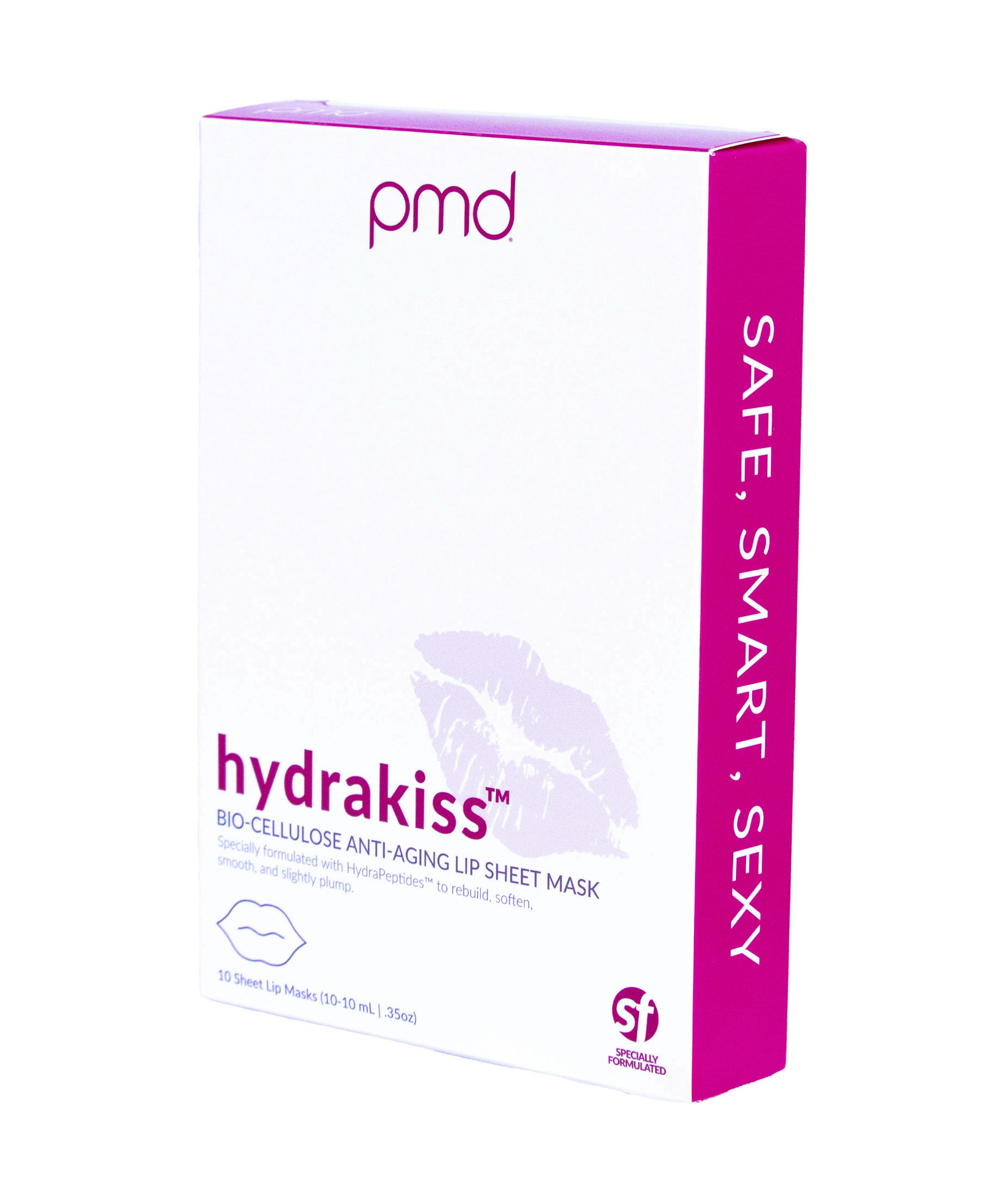PMD Beauty Hydrakiss Bio-Cellulose Anti-Aging Lip Sheet Mask 10 stk - 155.95 kr