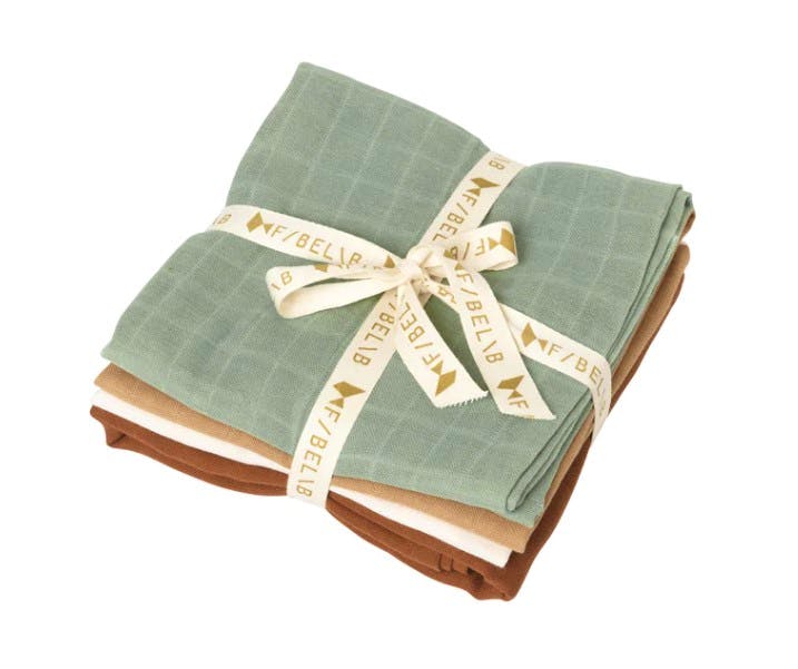 Fabelab Muslin Cloth Turf 4 stk - 178.95 kr + Fri Frakt og Ingen Toll