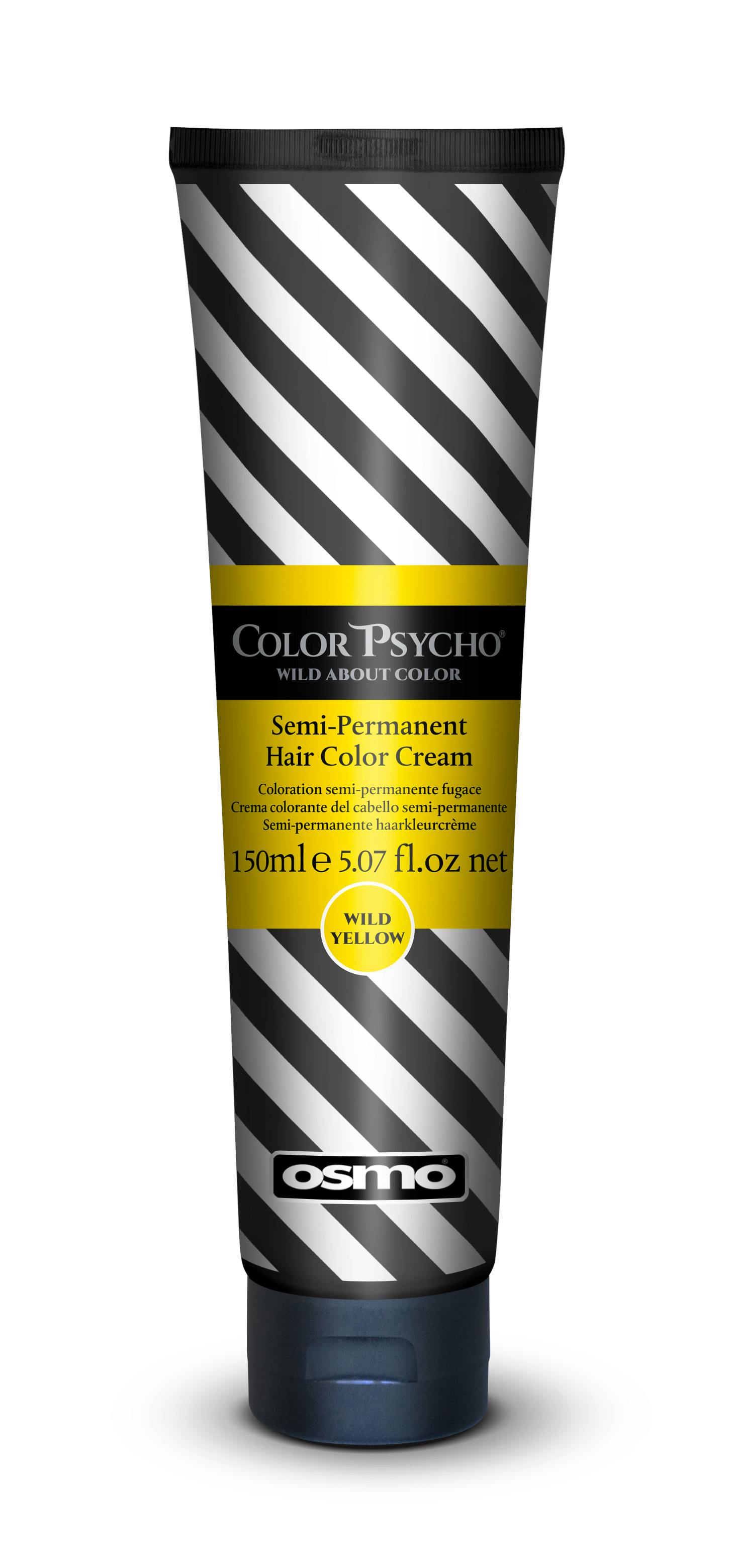 Osmo Color Psycho Semi-Permanent Hair Color Cream Wild Yellow 150 ml ...