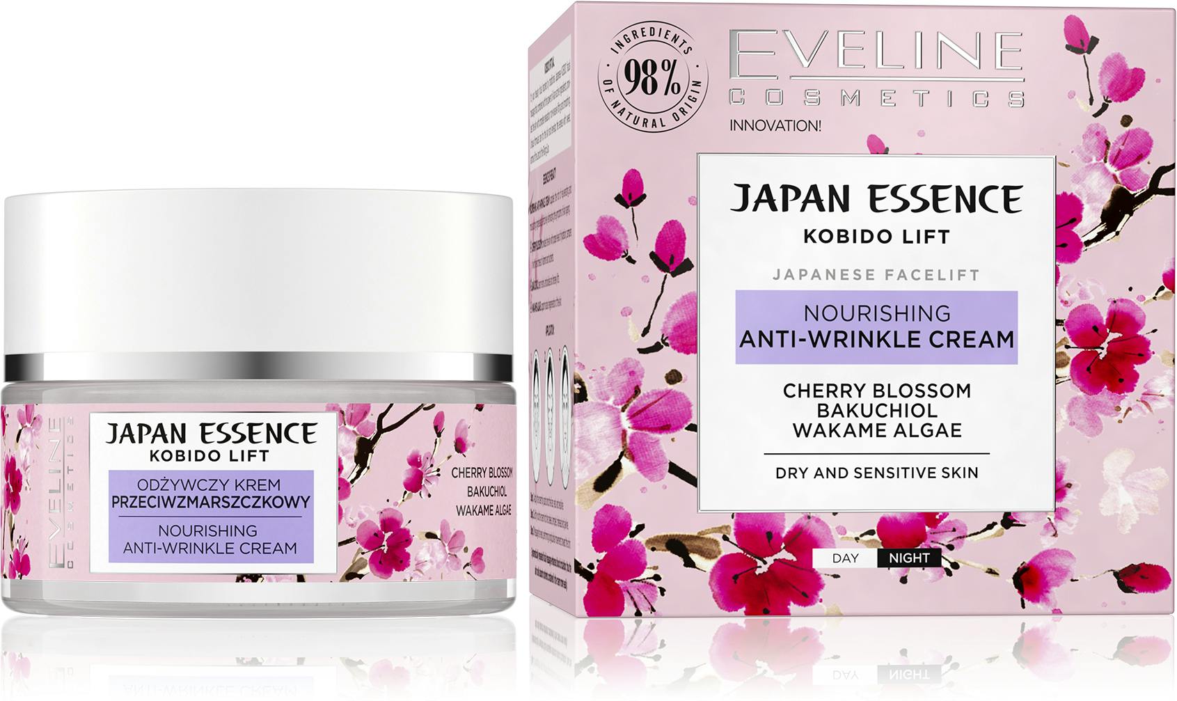 Eveline Japan Essence Nourishing Anti-Wrinkle Cream 50 ml - £3.99