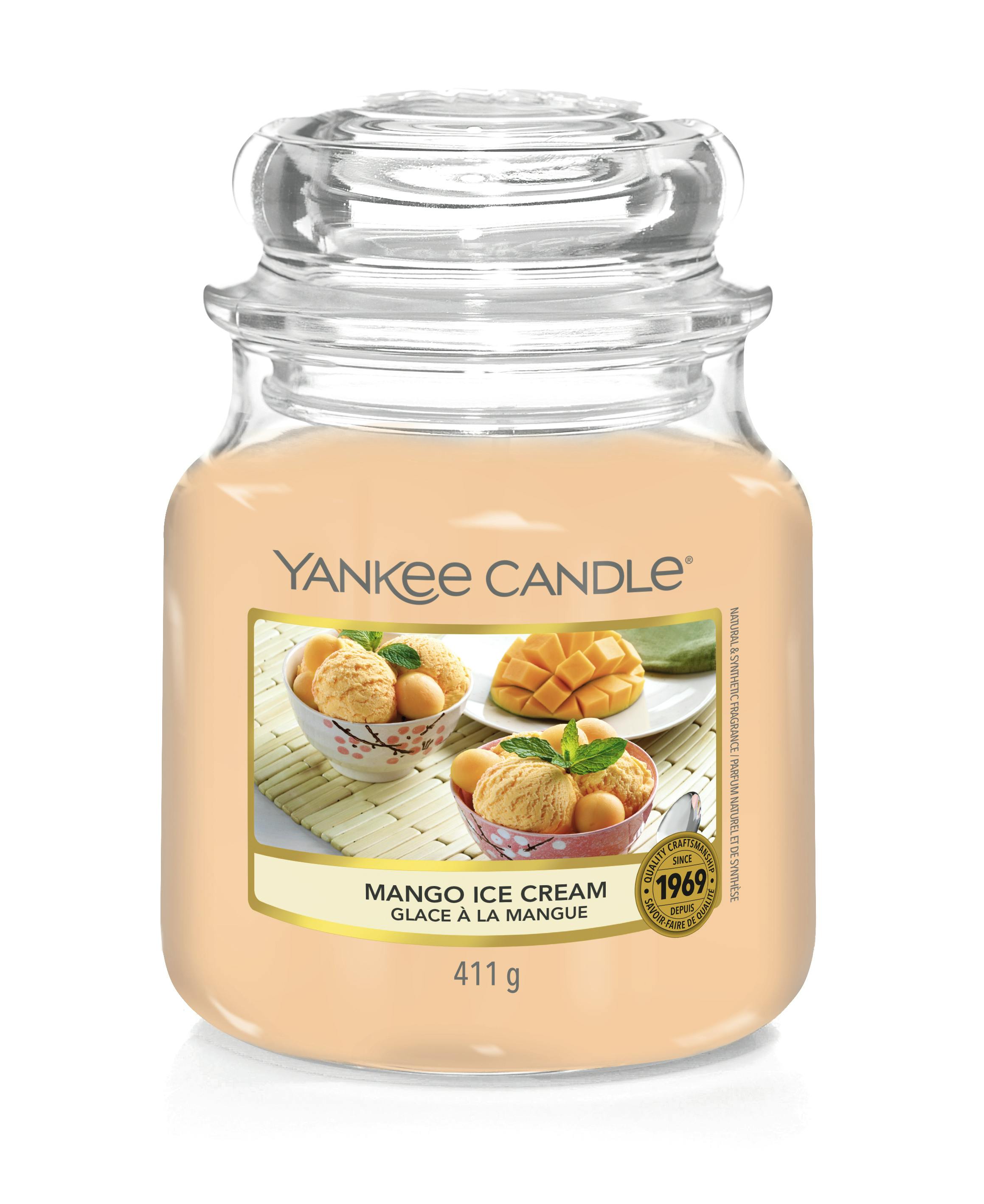 Yankee Candle Classic Medium Jar Mango Ice Cream 411 g - £9.99